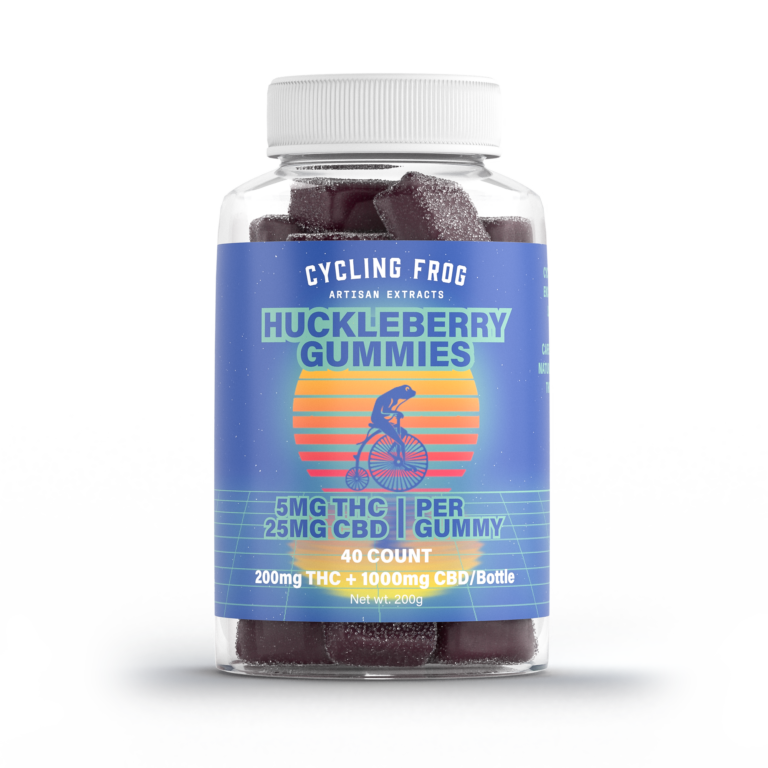 Full Spectrum CBD + Delta 9 THC Gummies - Huckleberry - Cycling Frog
