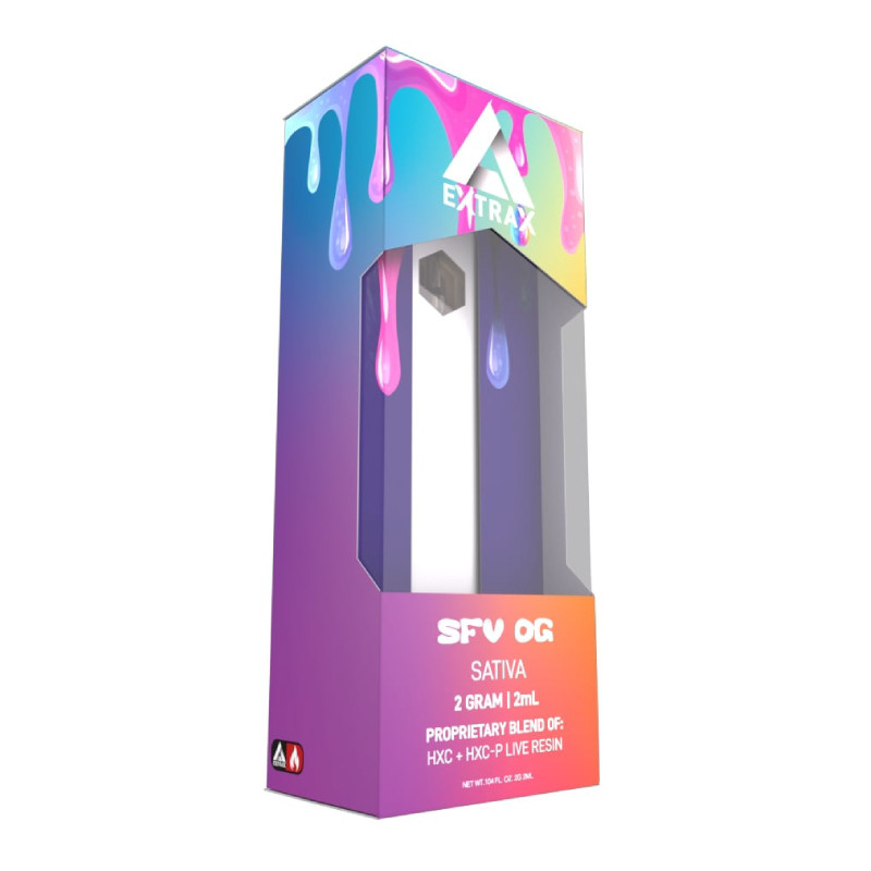 Delta Extrax – HXC Vape – HXC:HXCP Live Resin Disposable Pen – SFV OG ...