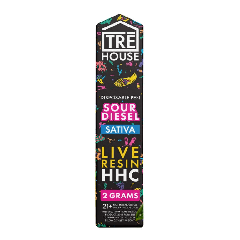 HHC Vape Pen - Live Resin Sour Diesel - Sativa 2g - TRĒ House