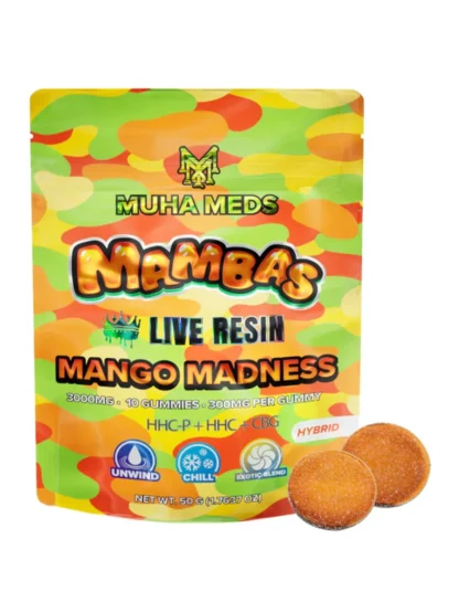 Buy Muha Meds Live Resin Mambas Gummies – 3000mg (10 Count) - HHC, HHCP ...